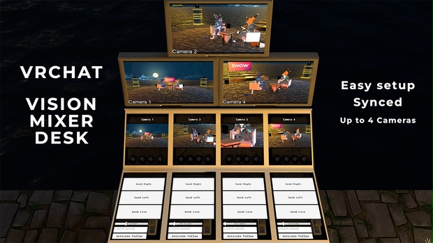 VRChat World Asset | Vision Mixer Deck | Camera Managing ｜ビジョンミキサーデッキ｜カメラマネージメント - Xavoto's Shop ...