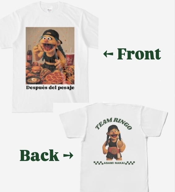 🆕 りんご応援Tシャツ - White - Ringo-1027 - BOOTH