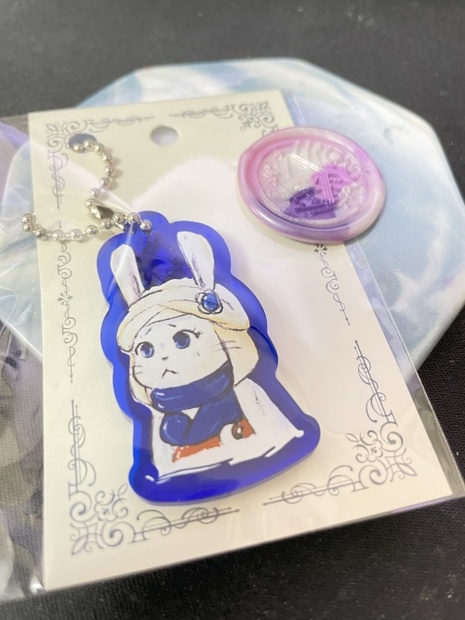 虚無顔レポリット アクリルキーホルダー - ケアルダ商会 - BOOTH