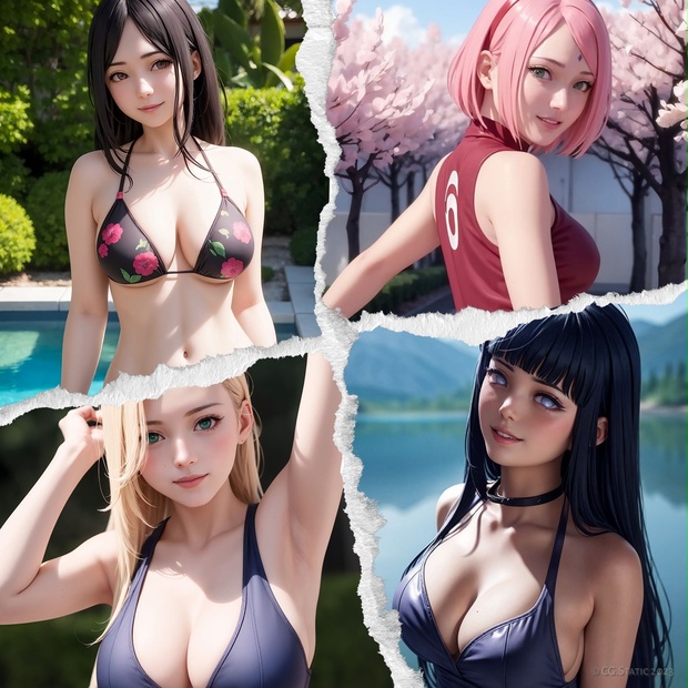 CGS Naruto Girls complete premium set - 4K UHD - CGI.Static - BOOTH