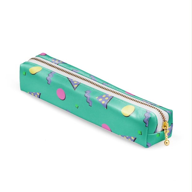 メンフィス柄ペンケース（グリーン） - peke×peke - BOOTH