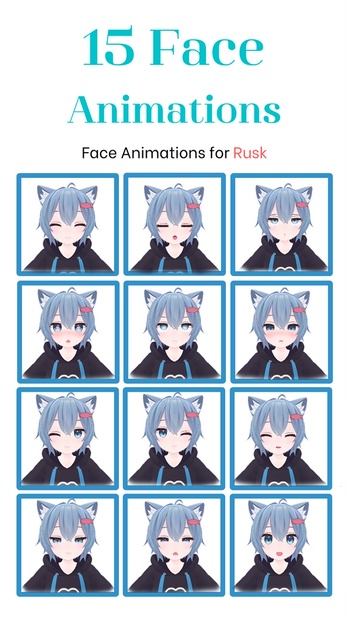 Face Animation for Rusk - SOShop - BOOTH