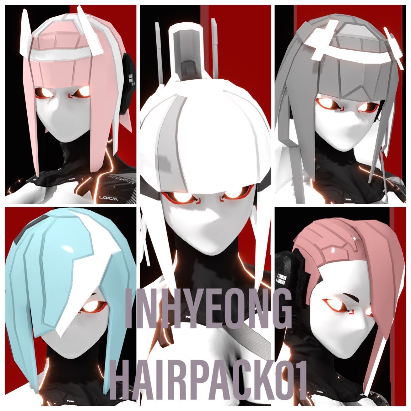 INHYEONG Hairpack01|ヘアスタイルの添付ファイル01| - GRAYMORE+ - BOOTH