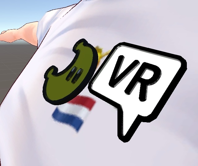 [OLD] free VRchat logo pin - pix's models - BOOTH