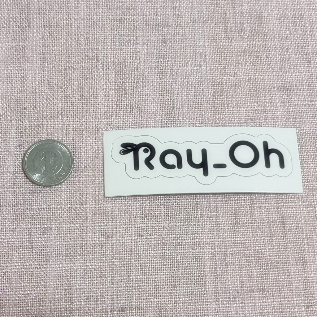 Ray_Ohステッカー(ロゴ+8th)2種セット - 🐰Ray_Oh's Shop🐢 - BOOTH