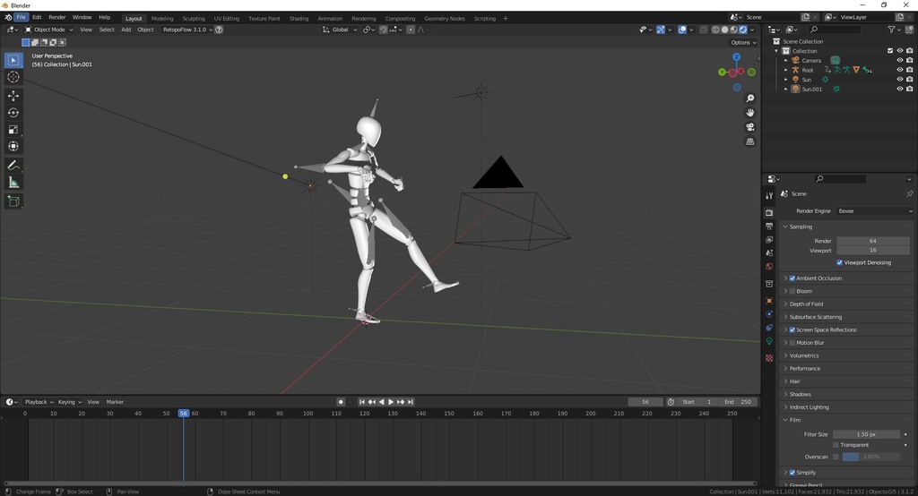 12-Count Simple Kicking Mocap Animation (Rokoko Captured) - Kana Fuyuko's 3D Assets Shop - BOOTH