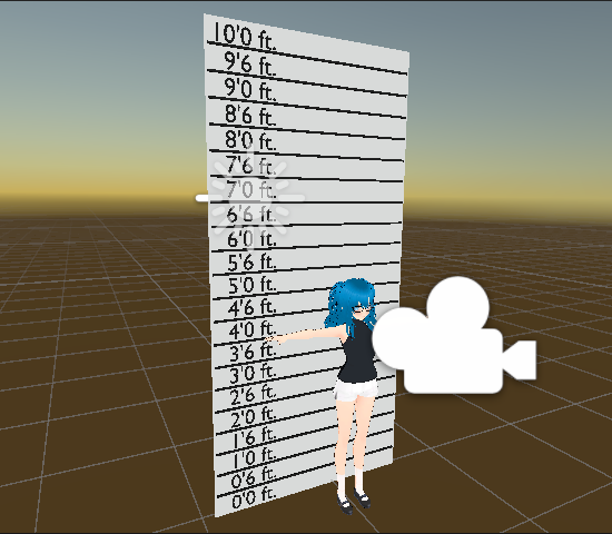 Height Chart For VRChat/VRM/Unity Avatar Scaling (Public Domain) - Kana ...
