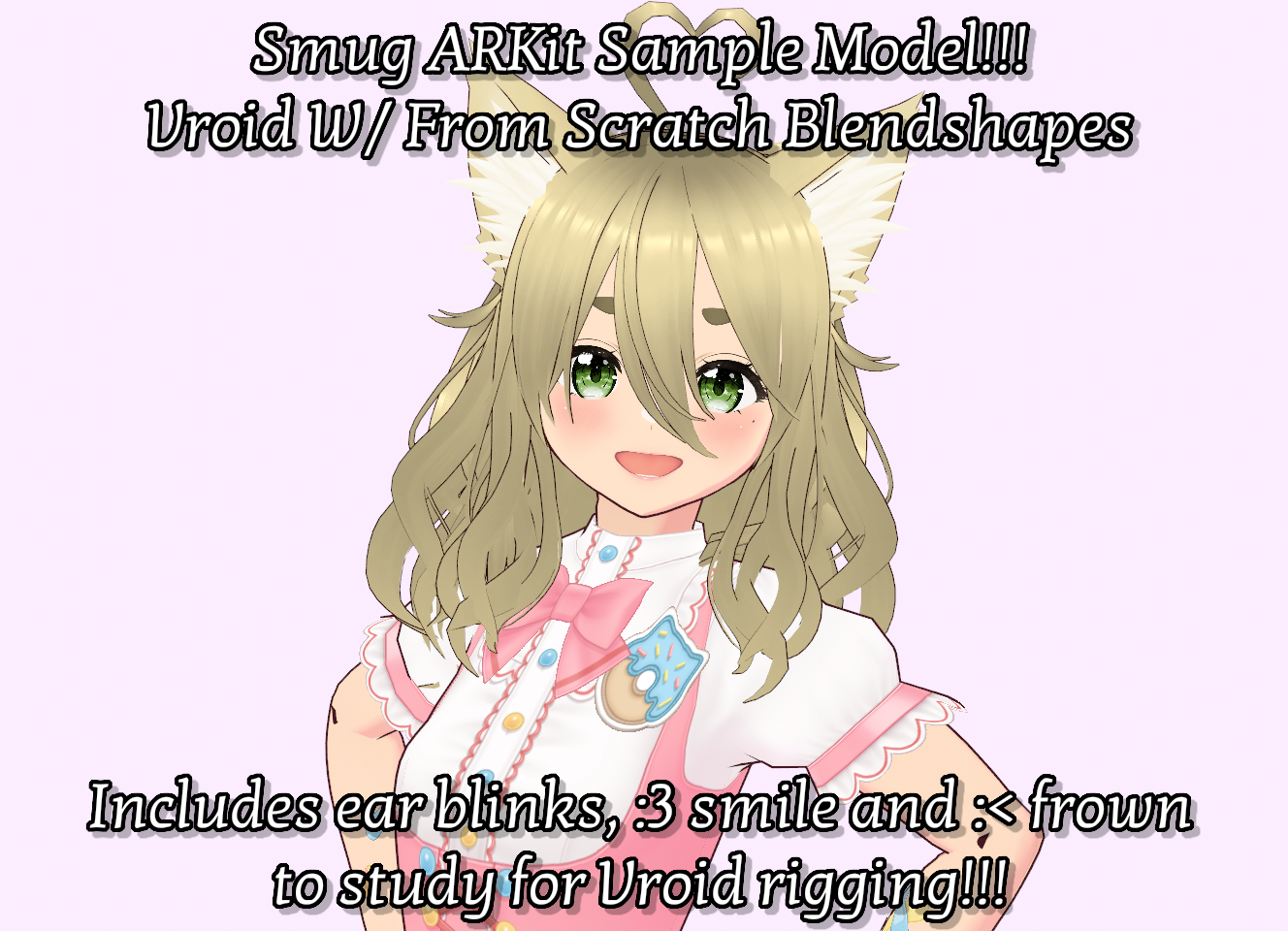 Donut-Chan ARKit Study Model (CC0) - Kana Fuyuko's 3D Shop - BOOTH