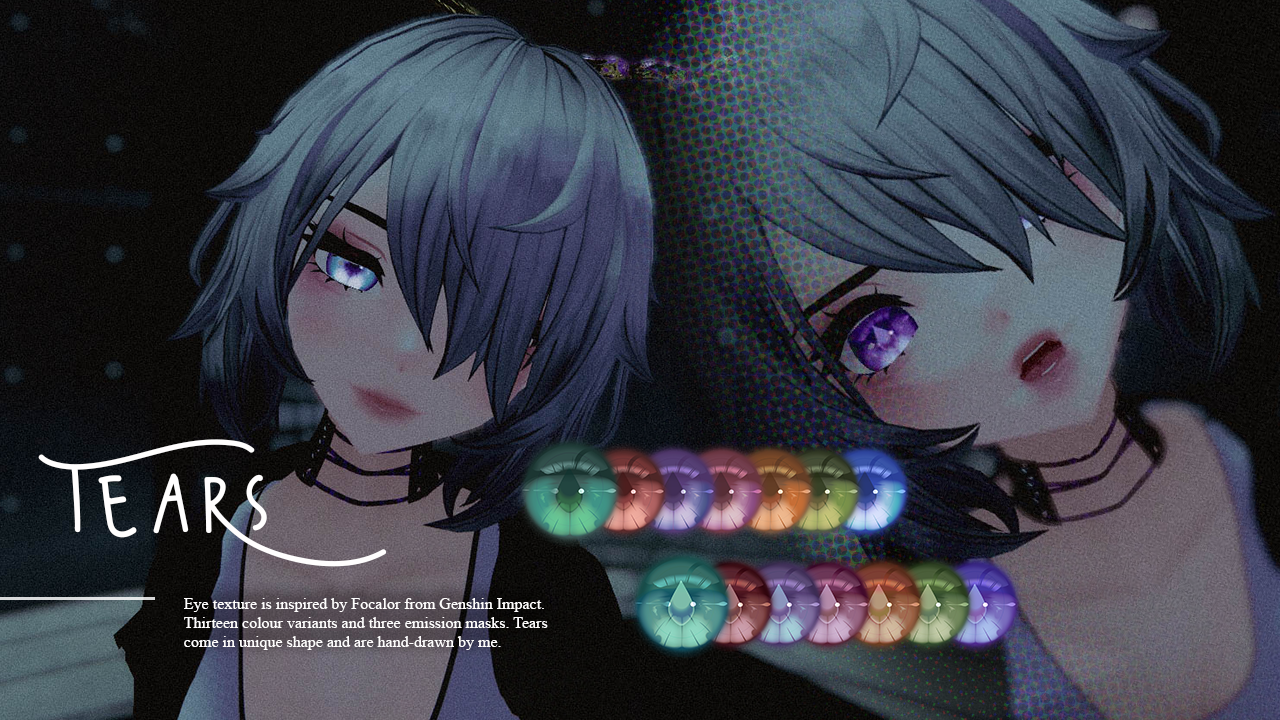 [VRCHAT EYE TEXTURE] Tears - Chazv Studio - BOOTH