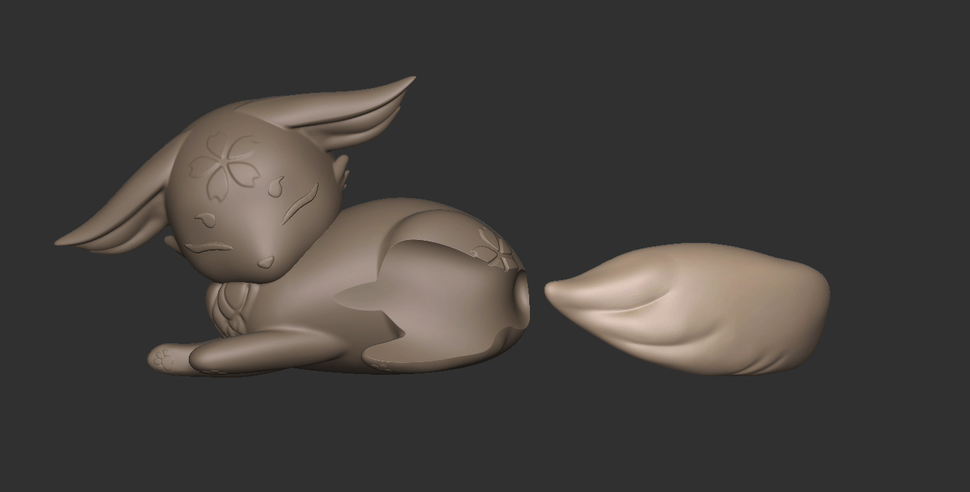 八重巫女 狐形態 - 原神 【3Dプリンター】STL - eggmastudios - BOOTH