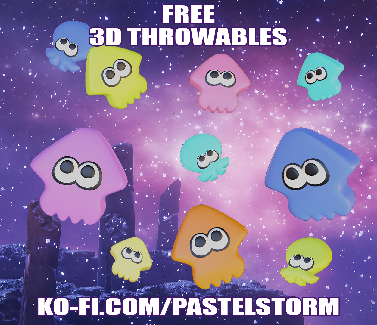 3D Splatoon Pillows - pastelstorm - BOOTH