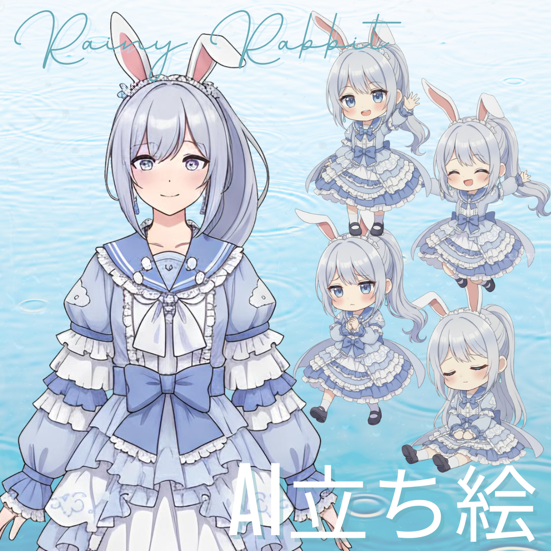 【1点限定】画像生成AI 立ち絵 IRIAM TRPG 等に 【Rainy Rabbit】 - Labov - BOOTH