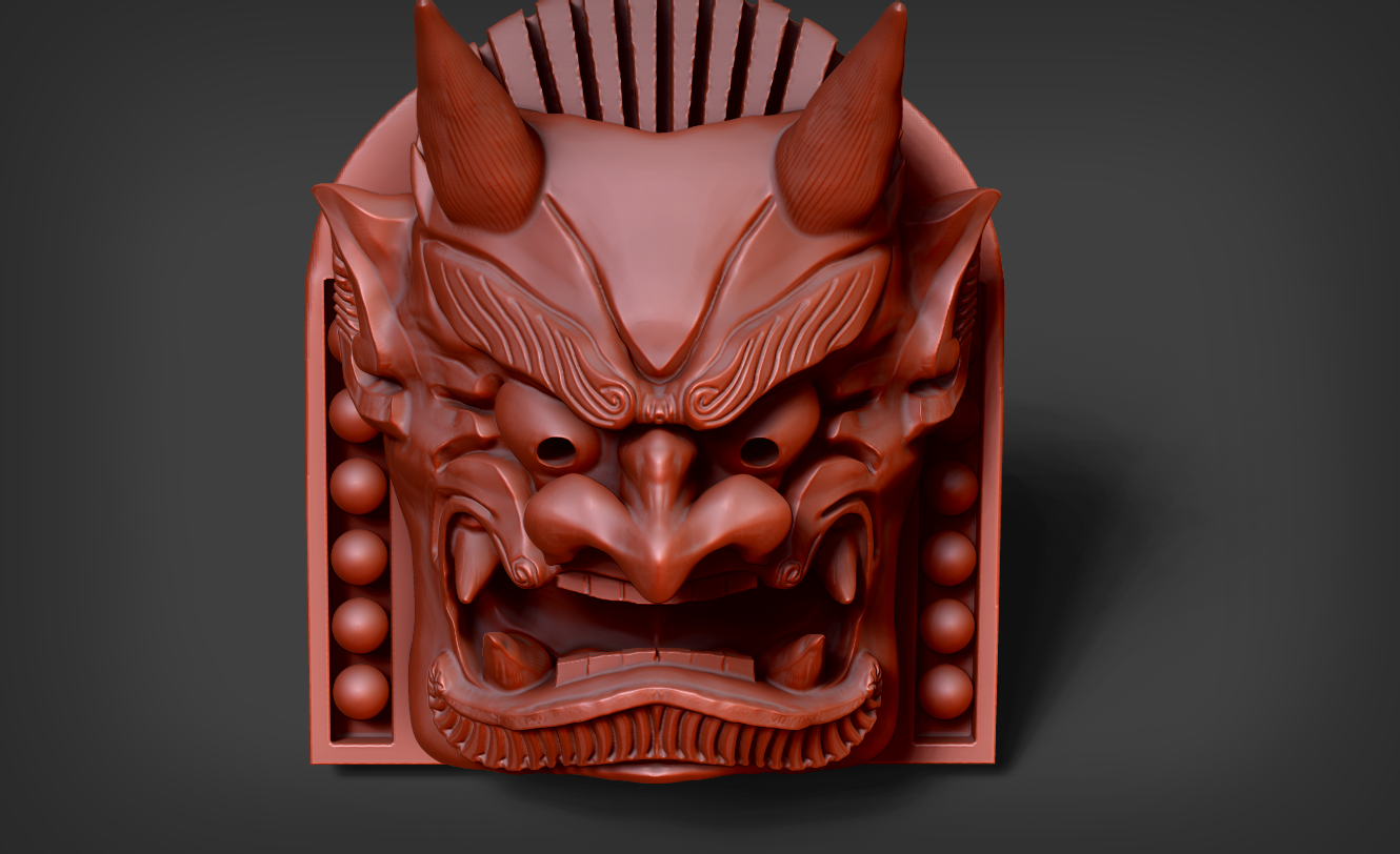 鬼瓦（zbrush用 3Dモデル） - モチキラスタジオ - BOOTH