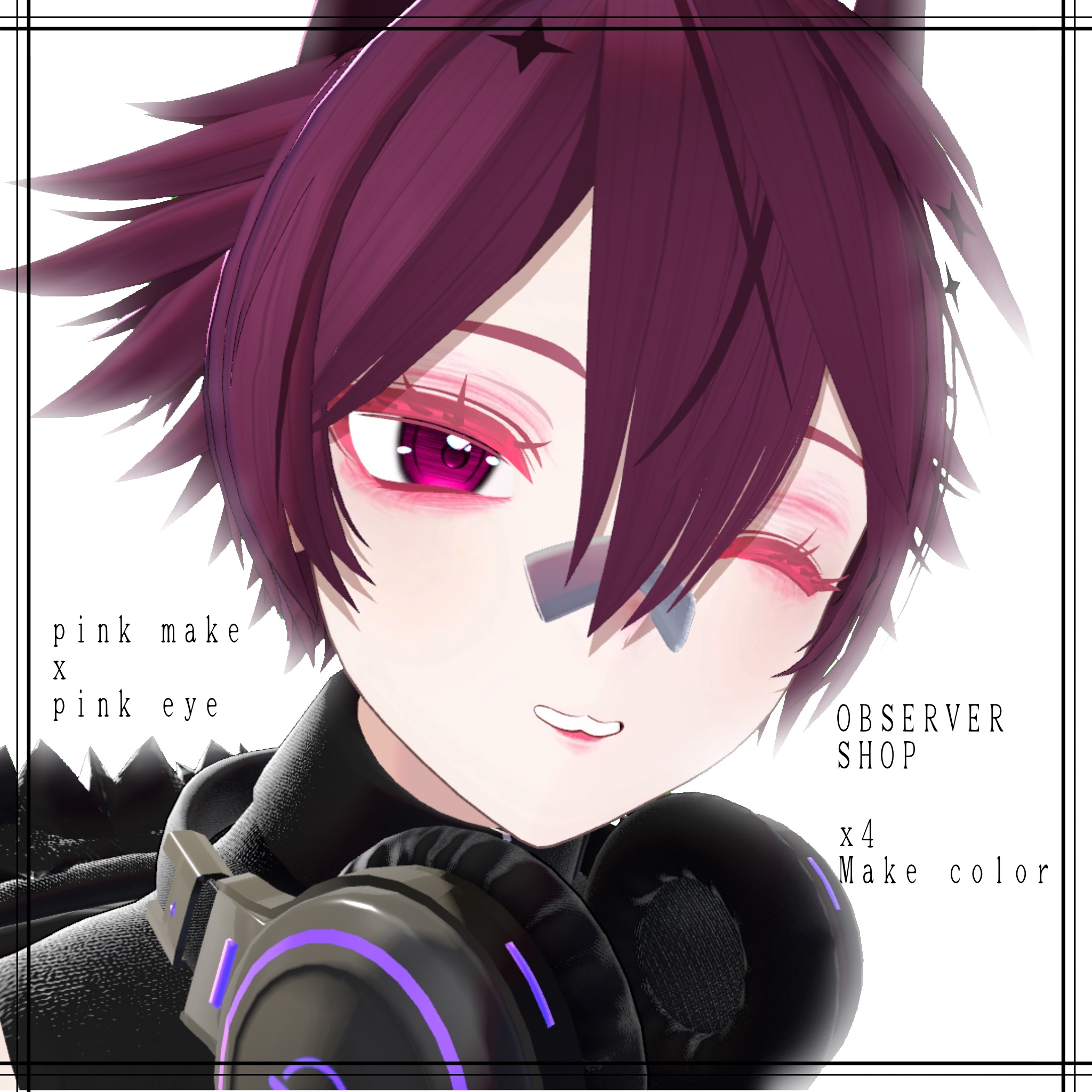 Noiz: RE - Dark makeup + Eye texture - OBSERVER - BOOTH