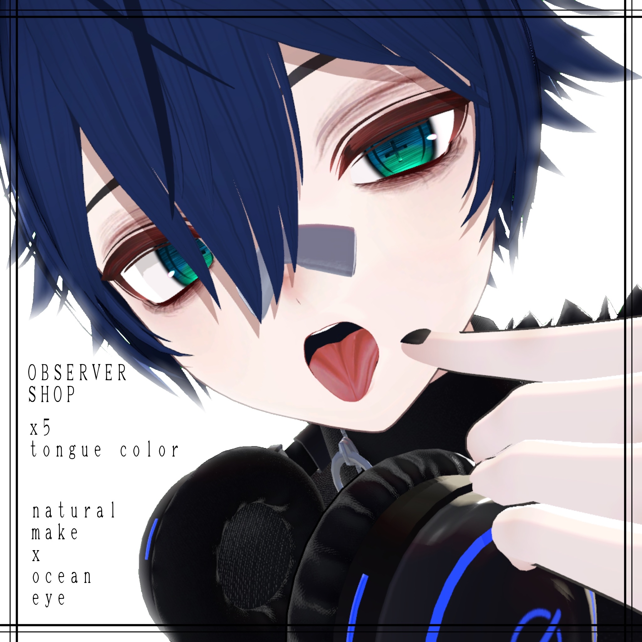 Noiz: RE - Dark makeup + Eye texture - OBSERVER - BOOTH