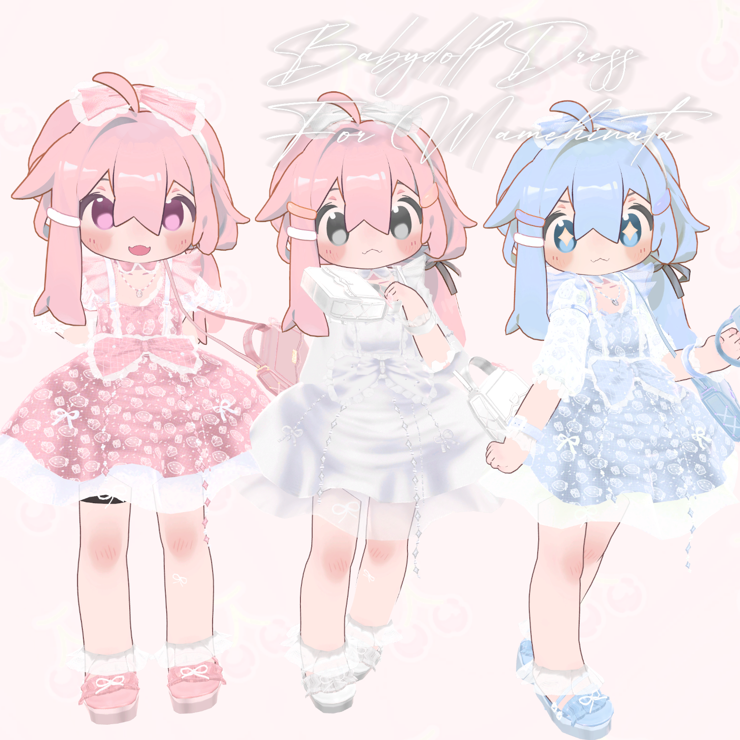 「まめひなた」 Babydoll Dress for Mamehinata - CHU♡ING GUM - BOOTH