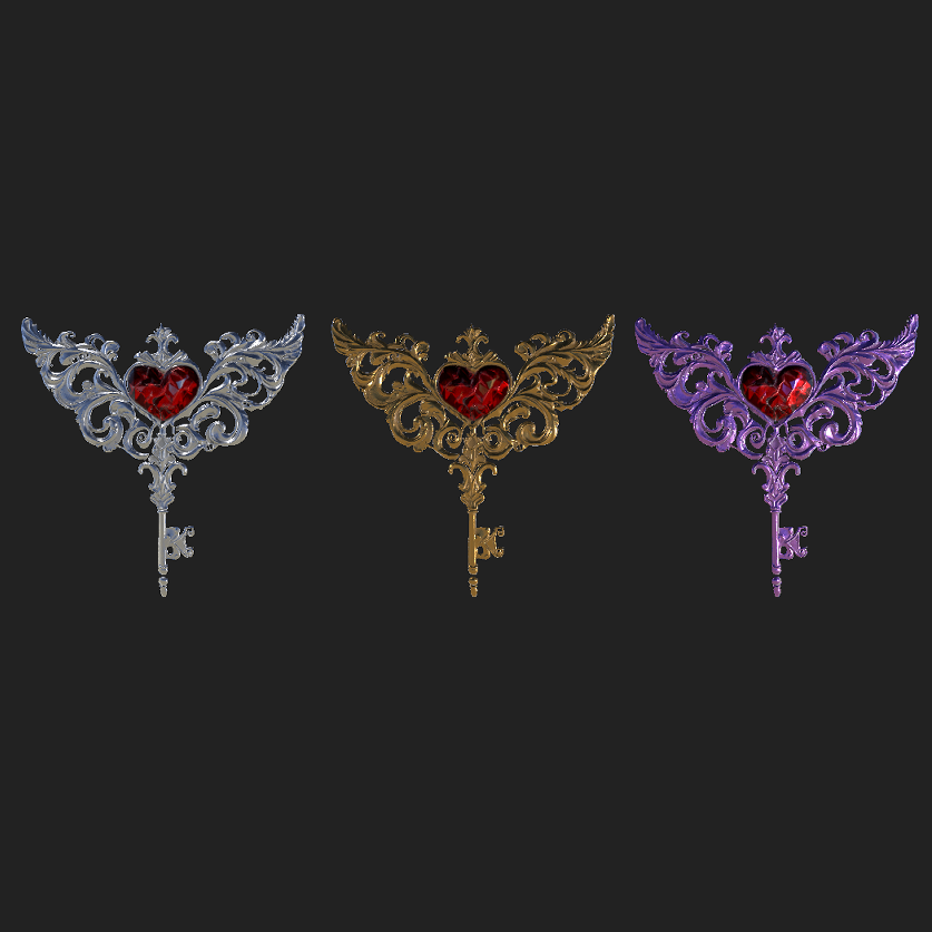 【3D】アンティークの鍵-Antique Key【VRChat】 - まのらの - BOOTH