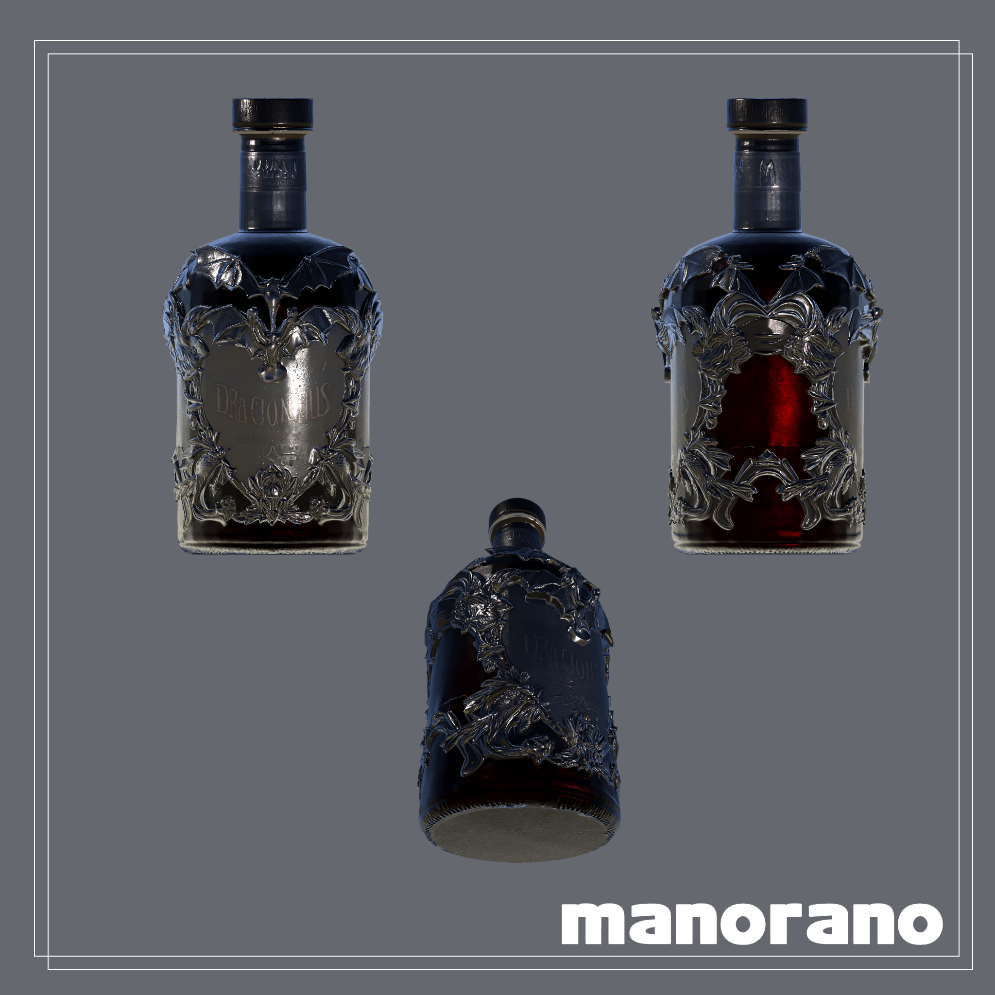 【3D】ハロウィンドラゴンの酒瓶-Dragon Bottle【VRChat】 - まのらの - BOOTH