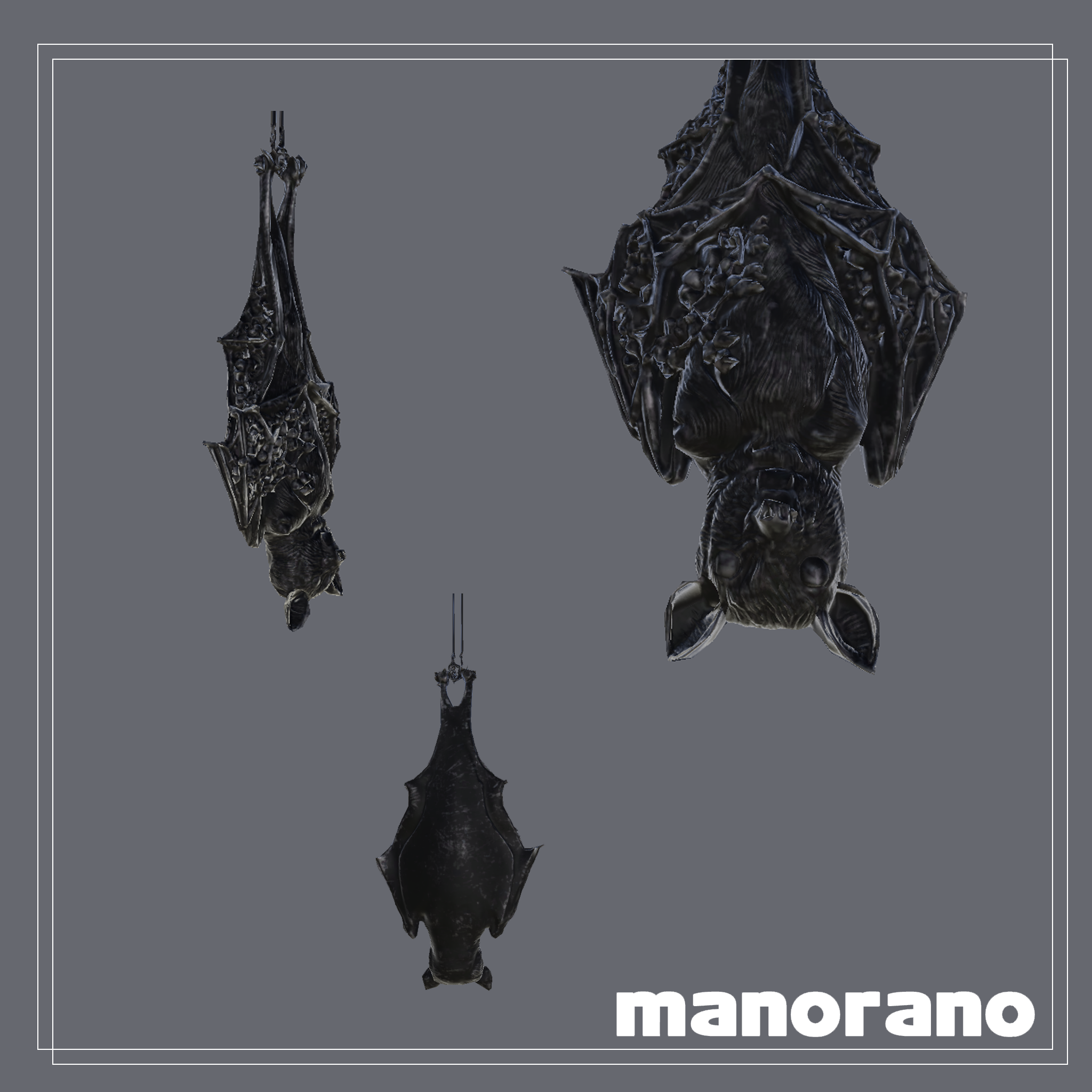 コウモリのオーナメント-Bat Ornament【VRChat】 - まのらの - BOOTH