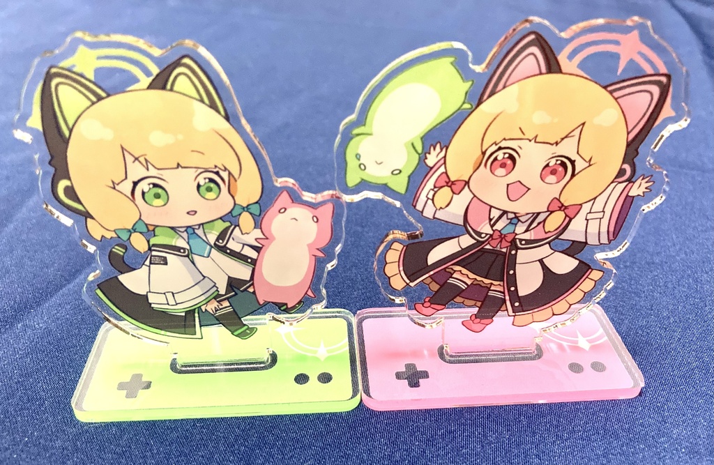 ブルアカ モモイ＆ミドリ ミニアクリルスタンドセット（75mmサイズ） - ねころみんBOOTH - BOOTH
