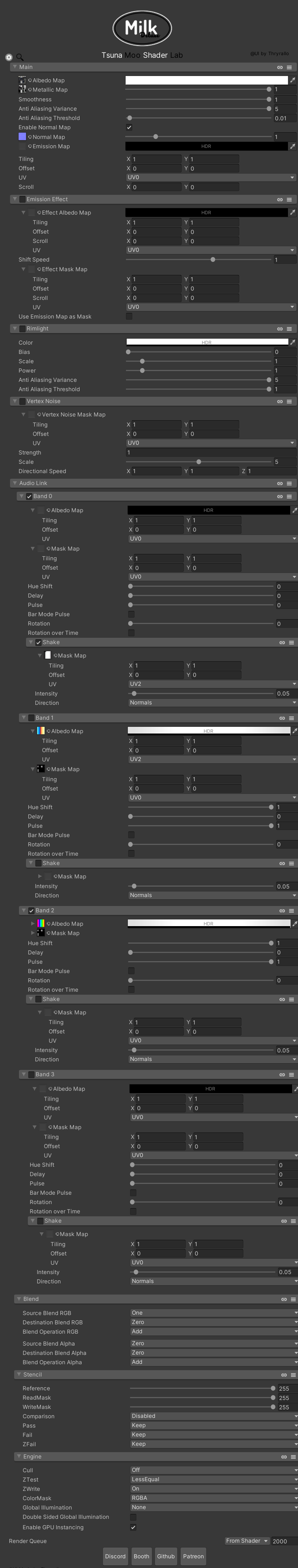 Party FX - AudioLink Shader 1.5.2 (シェーダー) - Milk Deluxe - BOOTH
