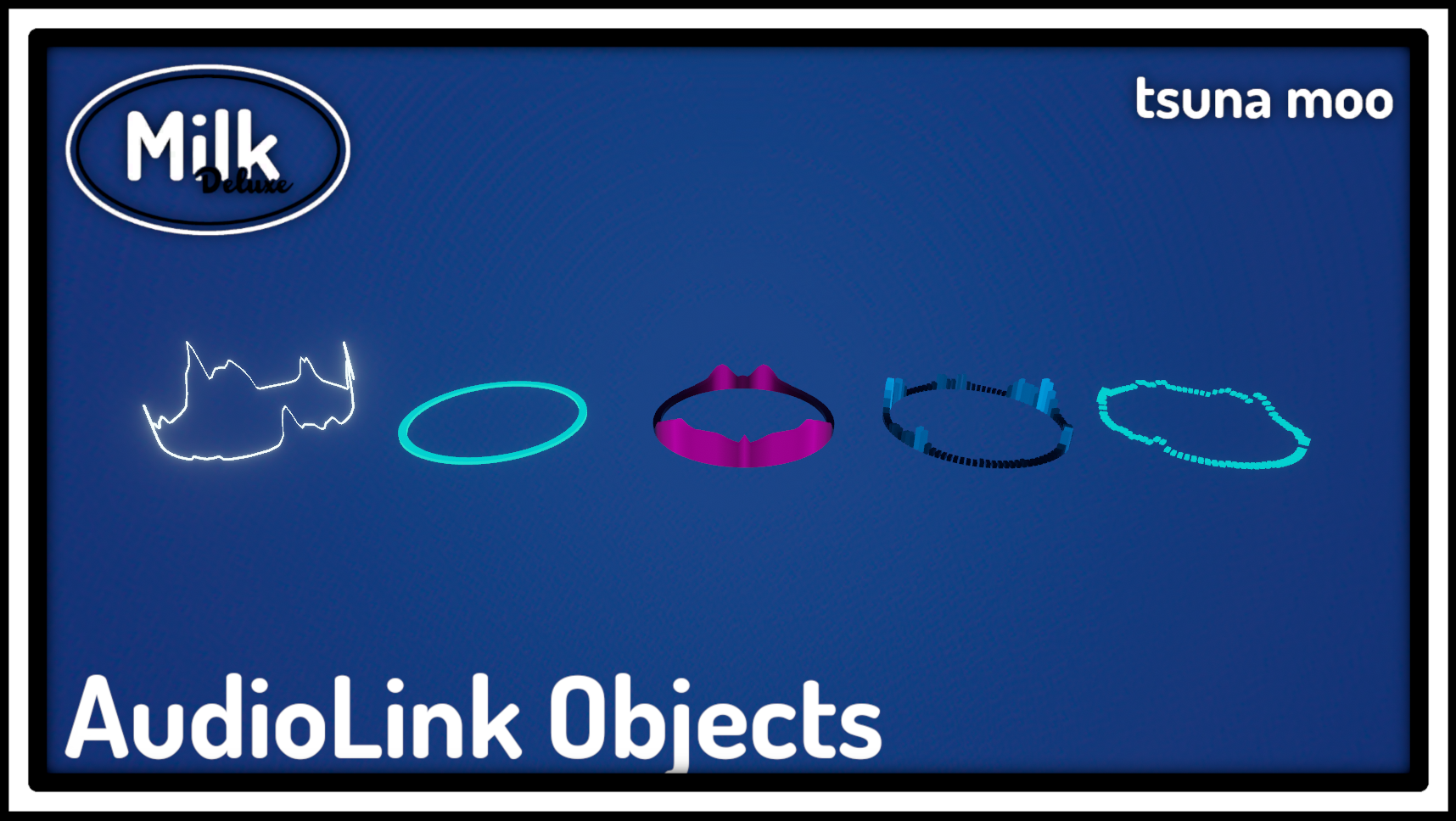 Audiolink Visualizer Object Pack (ビジュアライザーオブジェクトパック) - Milk Deluxe - BOOTH
