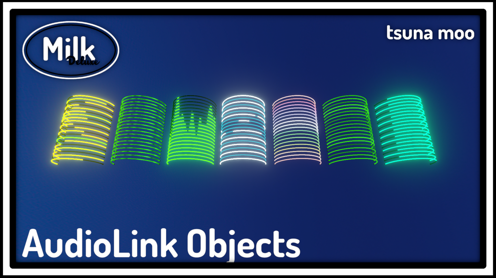 Audiolink Visualizer Object Pack (ビジュアライザーオブジェクトパック) - Milk Deluxe - BOOTH