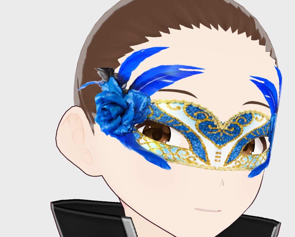 VroidStudioアバター用仮面B（10色セット） - 鳳〜OHTORI〜 - BOOTH