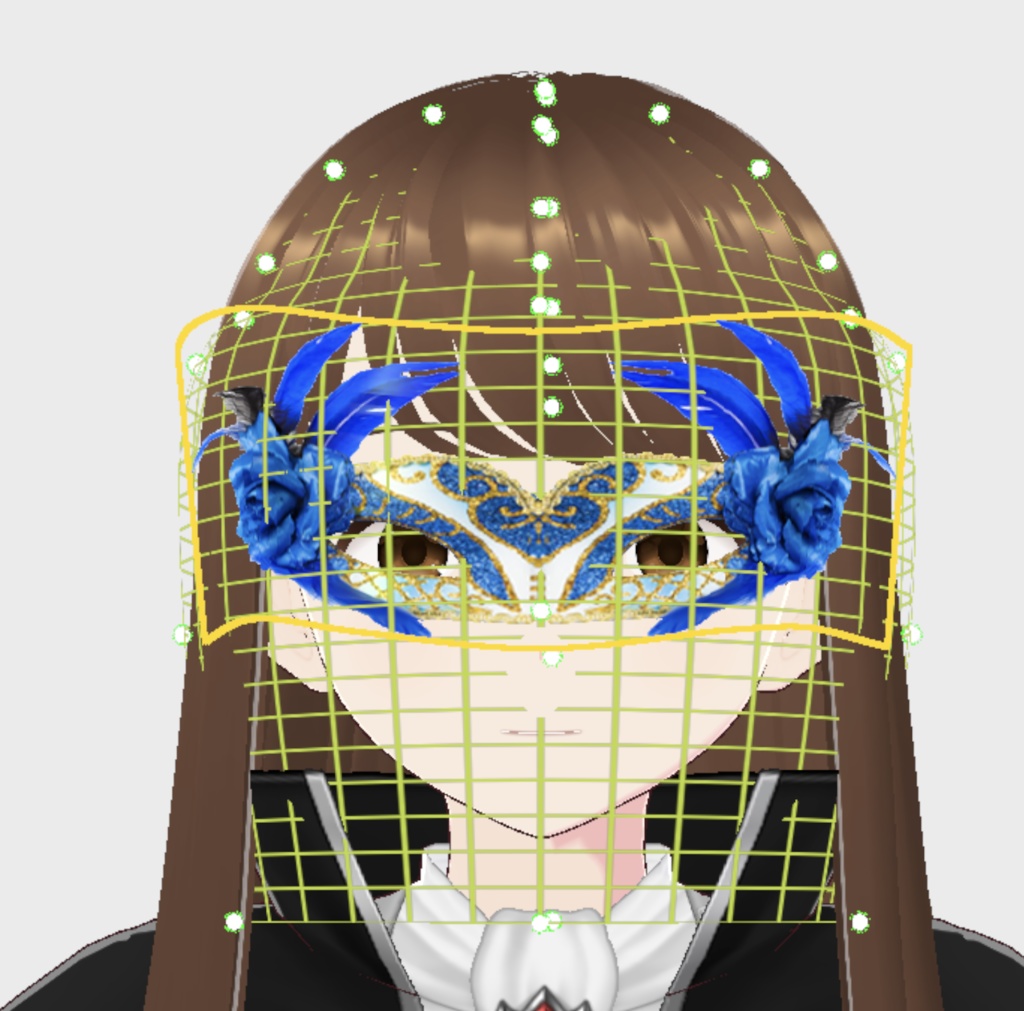 VroidStudioアバター用仮面B（10色セット） - 鳳〜OHTORI〜 - BOOTH