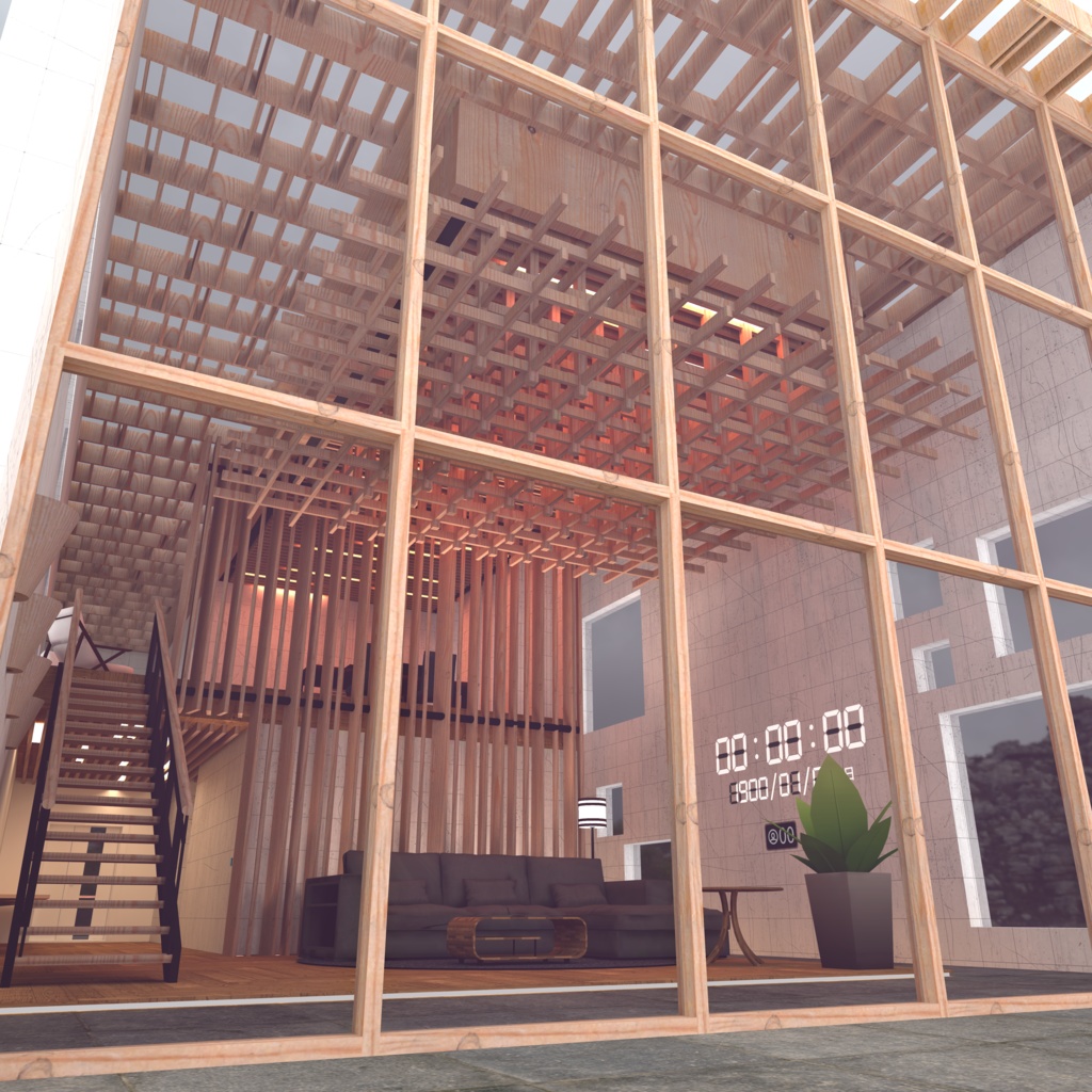 【VRワールド】Louver House for VRChat [ World Assets for VRChat ] - Michigari ...