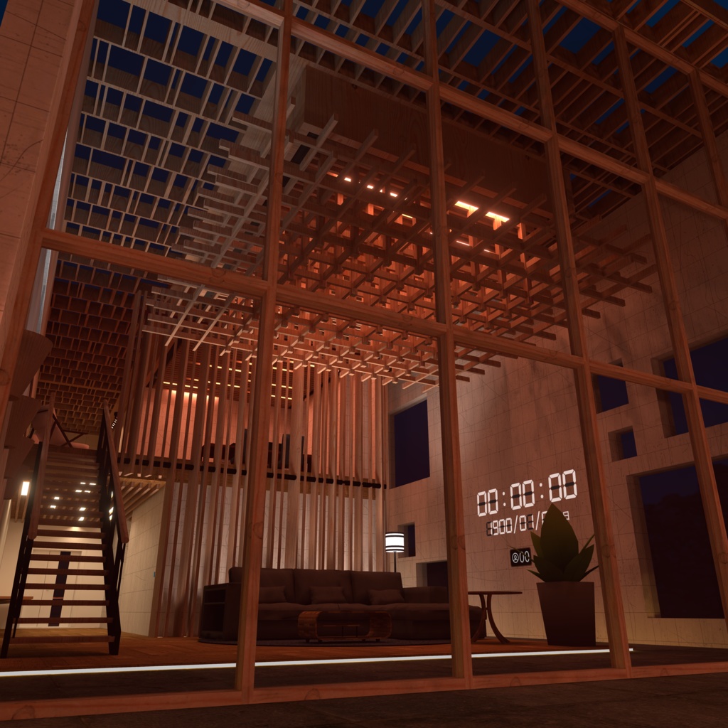 【VRワールド】Louver House for VRChat [ World Assets for VRChat ] - Michigari ...