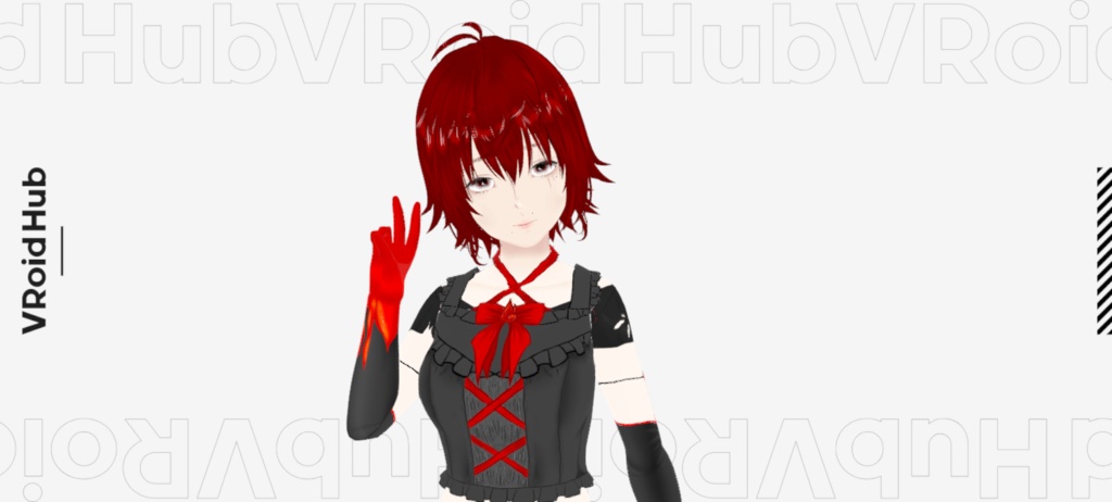 火の女の子・Fire Girl [VRoid Studio] - Cwoissant Cafe - BOOTH