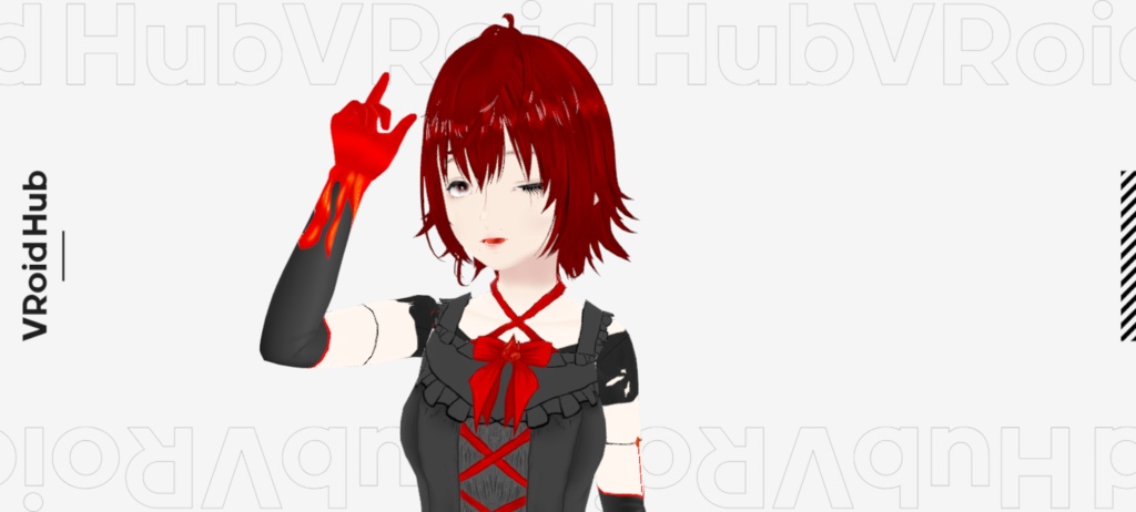 火の女の子・Fire Girl [VRoid Studio] - Cwoissant Cafe - BOOTH