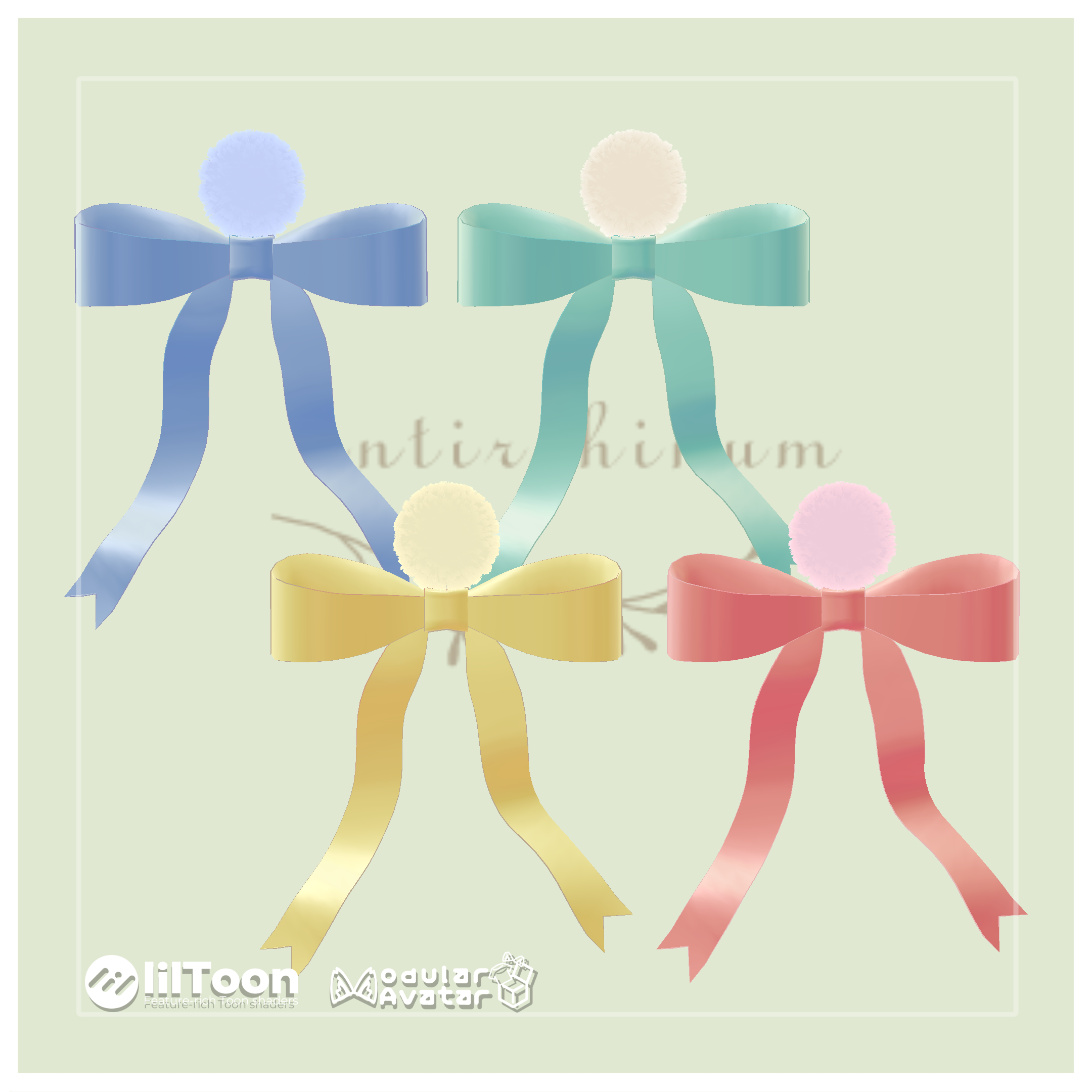ribbon pierce -Modular Avatar対応🔧- - antirrhinum - BOOTH