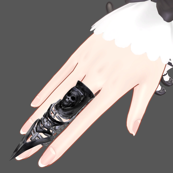 【VRChat】髑髏アーマーリング Skull Armour Ring - TRISTA - BOOTH