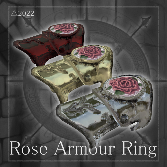 【VRChat】薔薇アーマーリング Rose Armour Ring - TRISTA - BOOTH