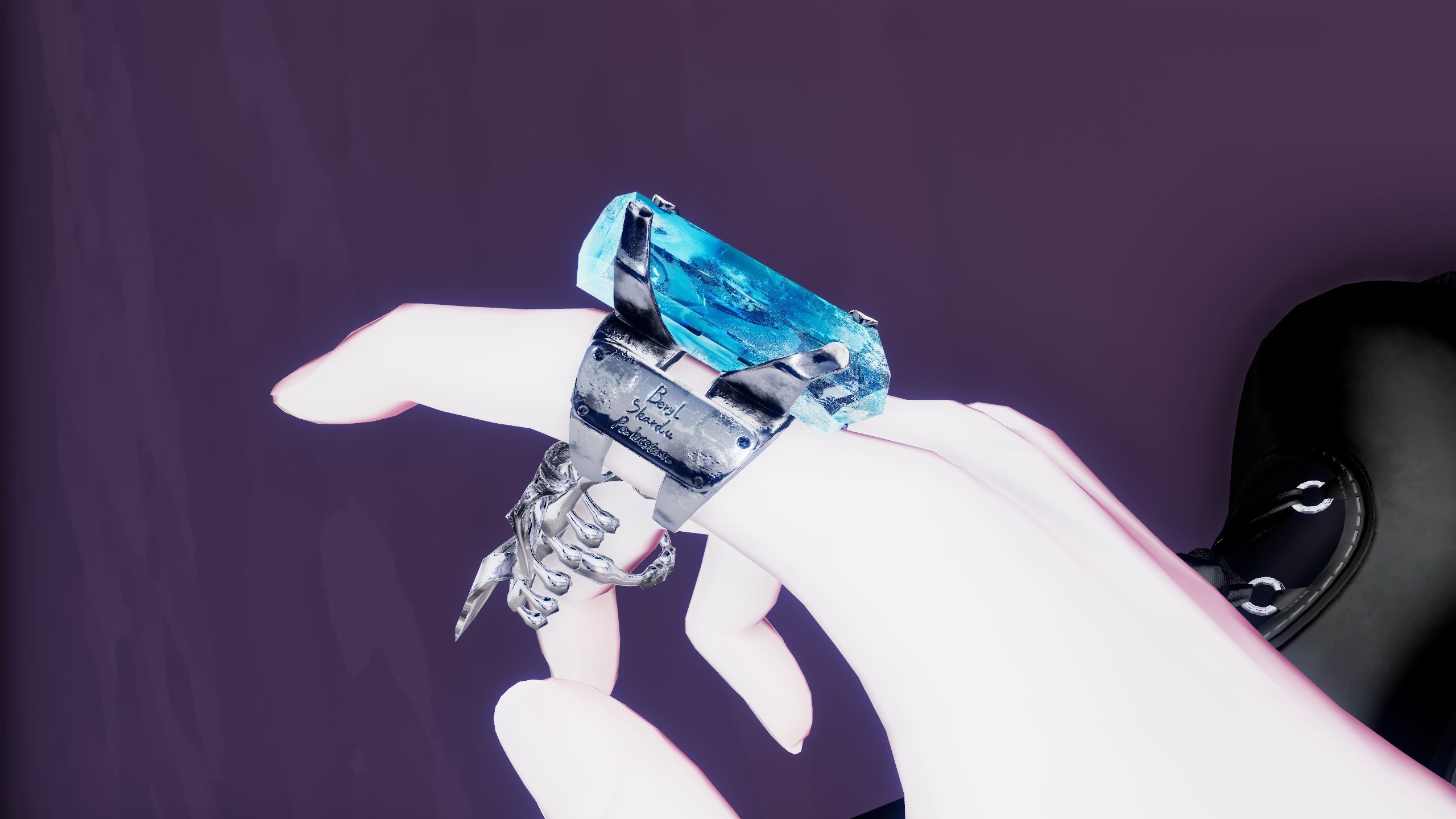 【VRChat】原石標本リング ベリル 6個セット (アクアマリン ゴシェナイト ヘリオドール レッドベリル エメラルド モルガナイト ...