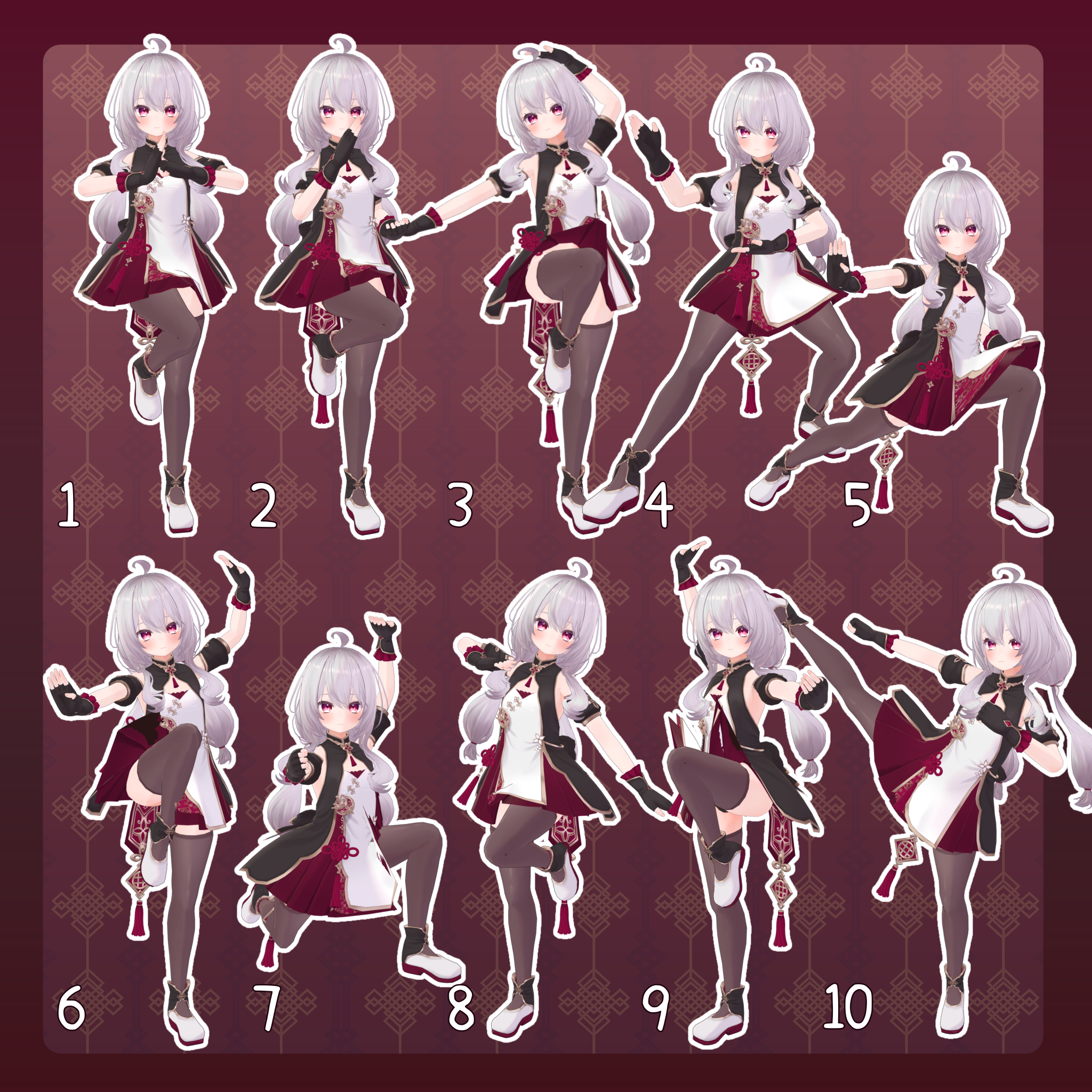 【無料有/＋Free sample】Pose Animation Set 26【50種】 - Pompombun - BOOTH