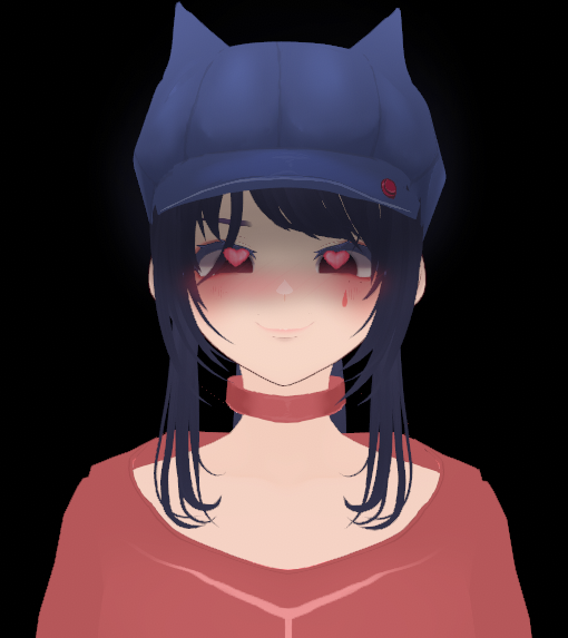 Cappy Mita/ Miside VRM 3D Model with Blendshapes + Emotion Props - Wero ...