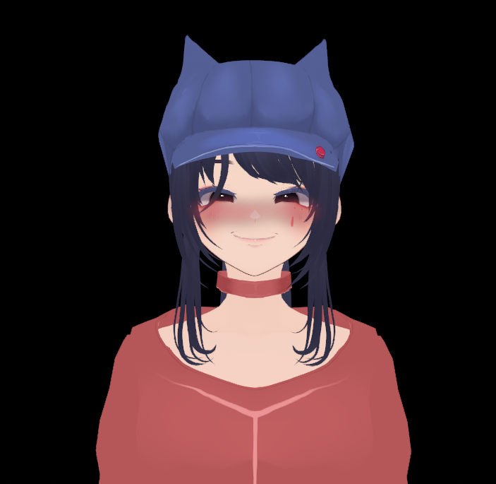 Cappy Mita/ Miside VRM 3D Model with Blendshapes + Emotion Props - Wero ...