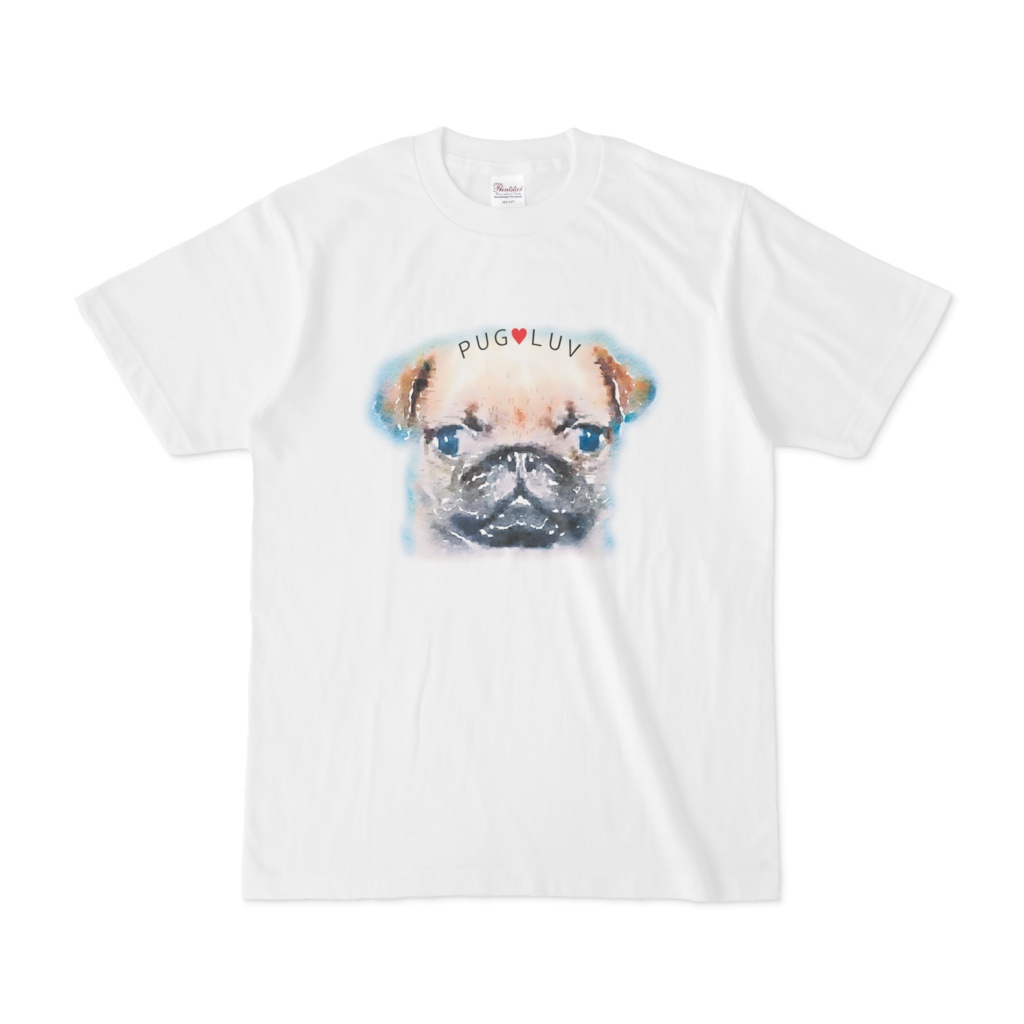 PUG♡LUV Tシャツ - にゃじゃり堂 - BOOTH