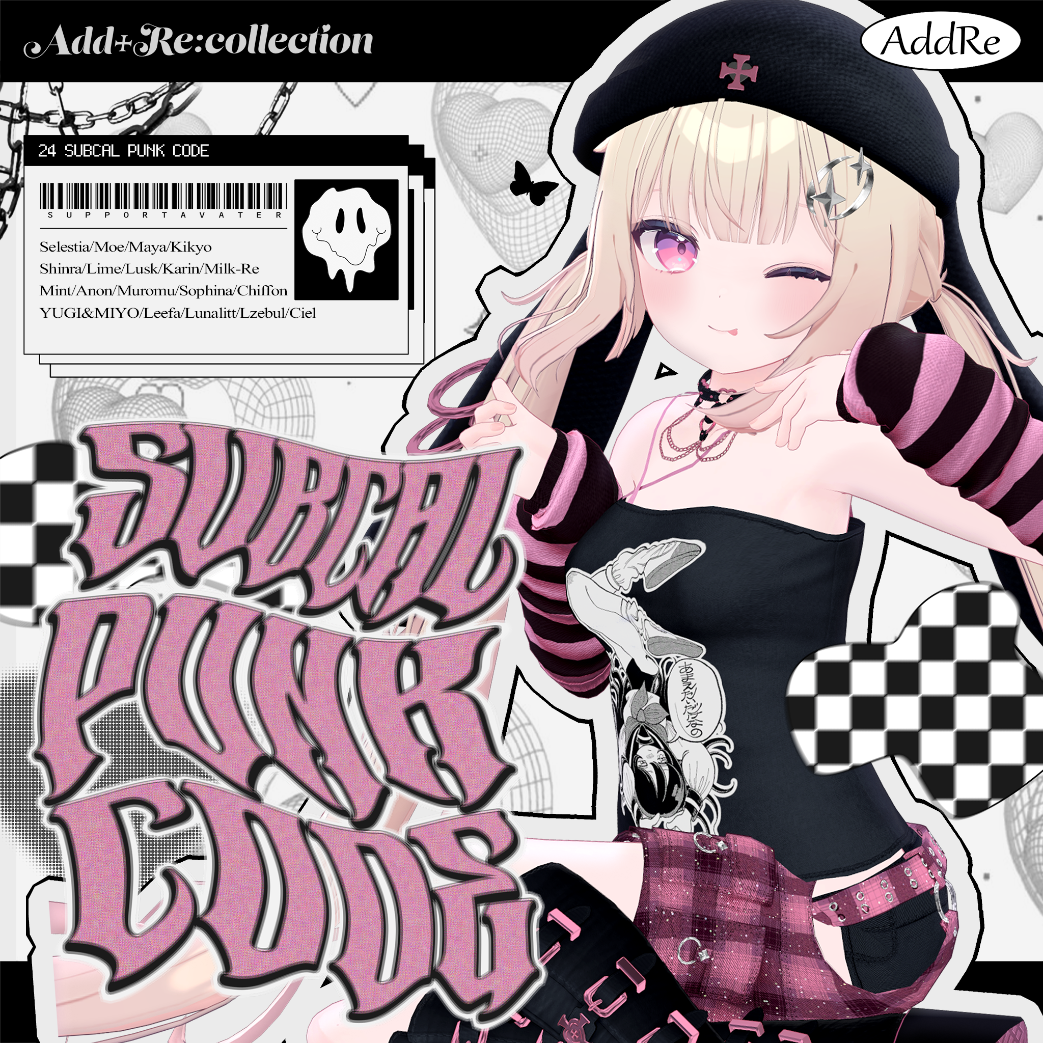 21アバター対応 SUBCAL PUNK CODE - Add+Re:collection - BOOTH