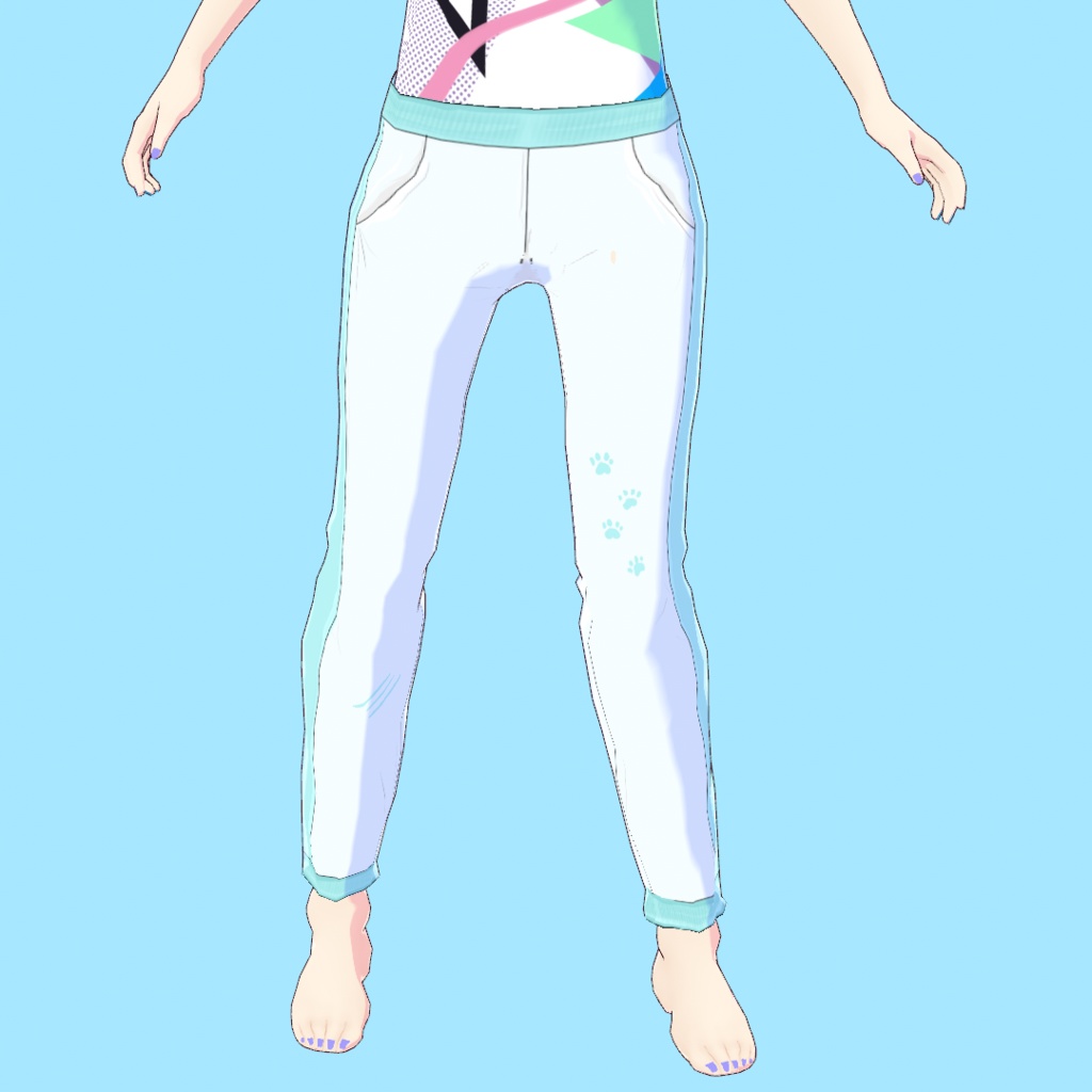 Neko Jacket Pants VRoid Outfit [ネコジャケットパンツ VRoid] - Amoeher Workshop ...