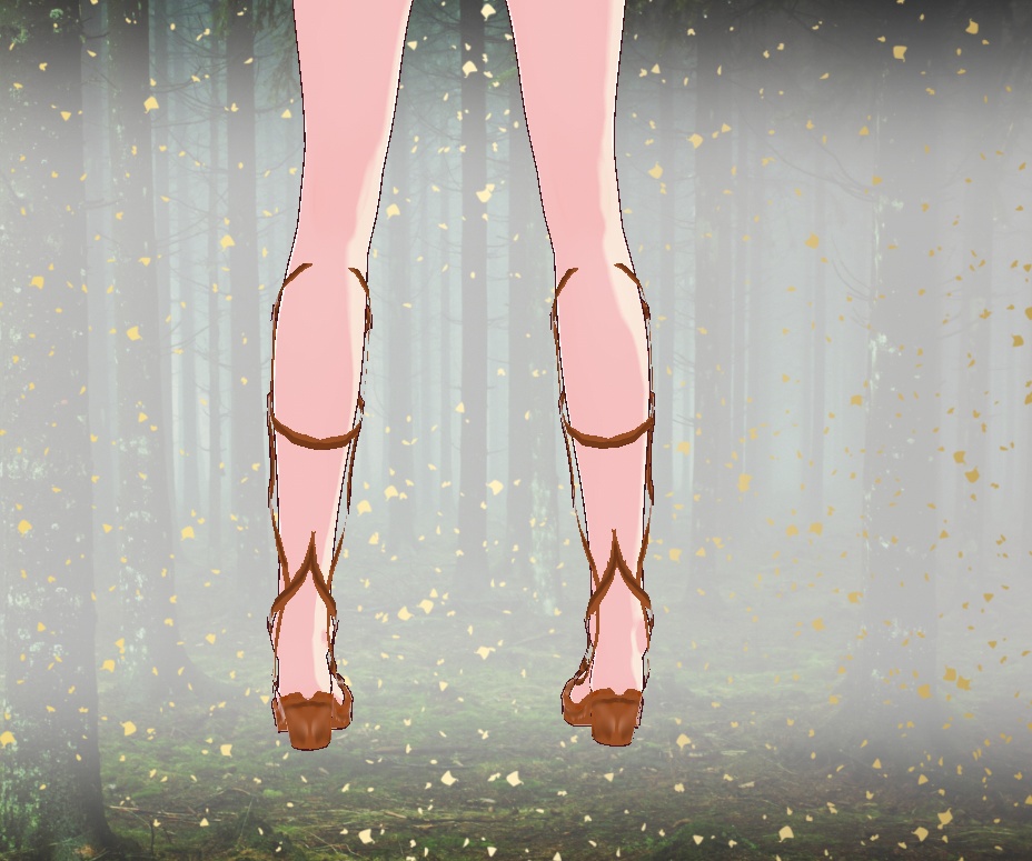 Leafy Forest Fae Sandals - SwampRatShop - BOOTH