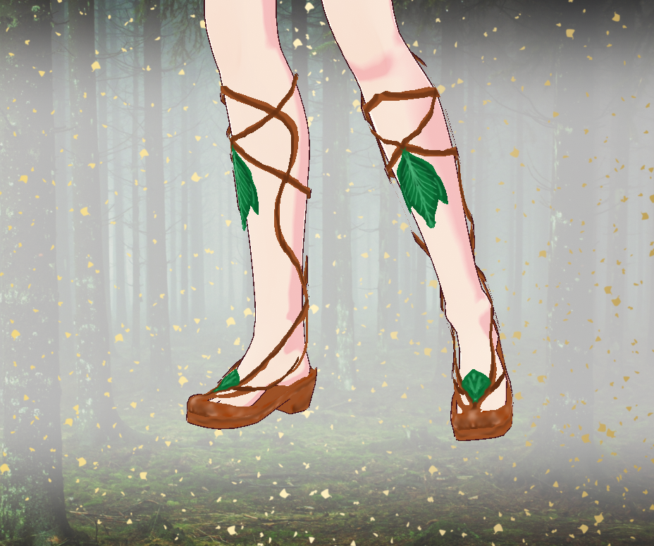 Leafy Forest Fae Sandals - SwampRatShop - BOOTH