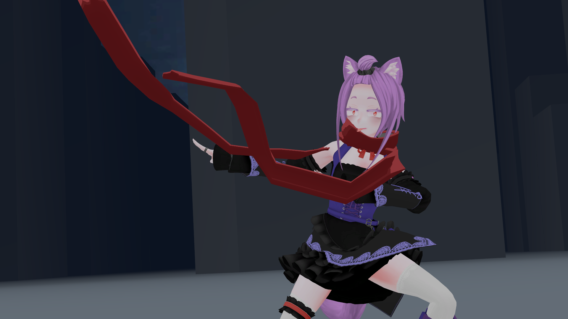 くいっとして口元を隠せるスカーフ [VRChat向けPhys Bones設定済み] - yokotano - BOOTH