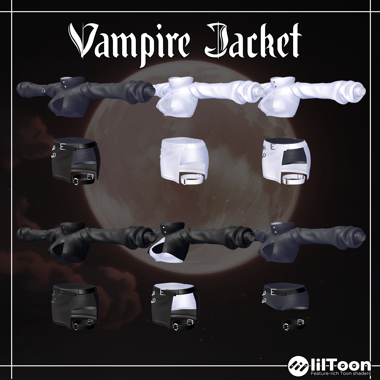 【PB】【7アバター対応】 Vampire Jacket 【VRChat想定】 - ルミ - BOOTH