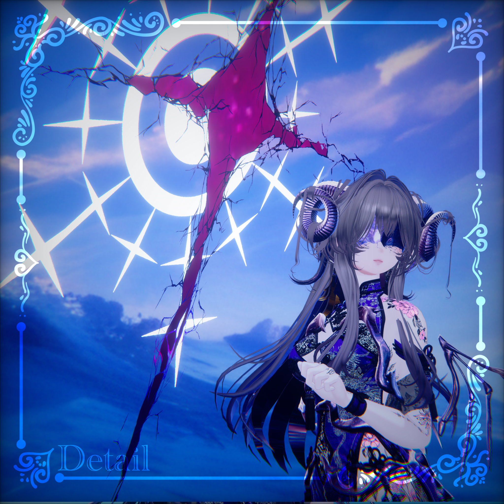 【VRChat想定】Astral Dimension【亜空間と十字架のヘイロー】 - 夜乃華 - BOOTH