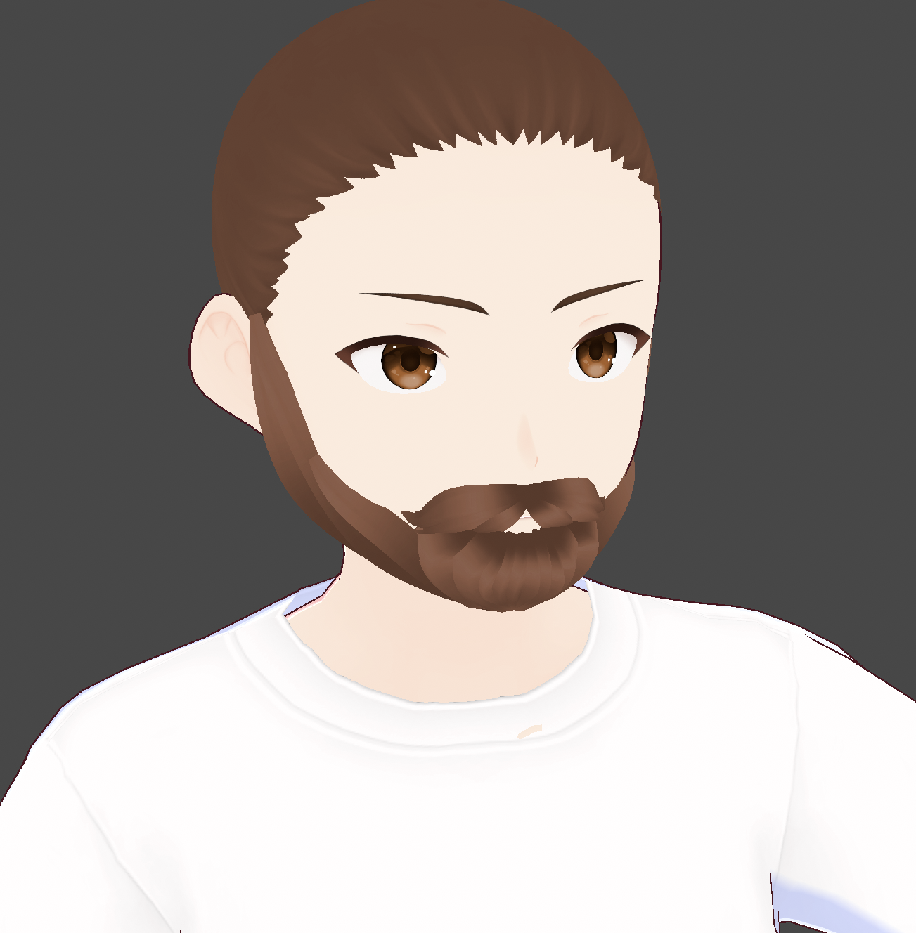 Vroid | Beard Preset | Full shaped Fluffy beard | VRoid 1.0 ...
