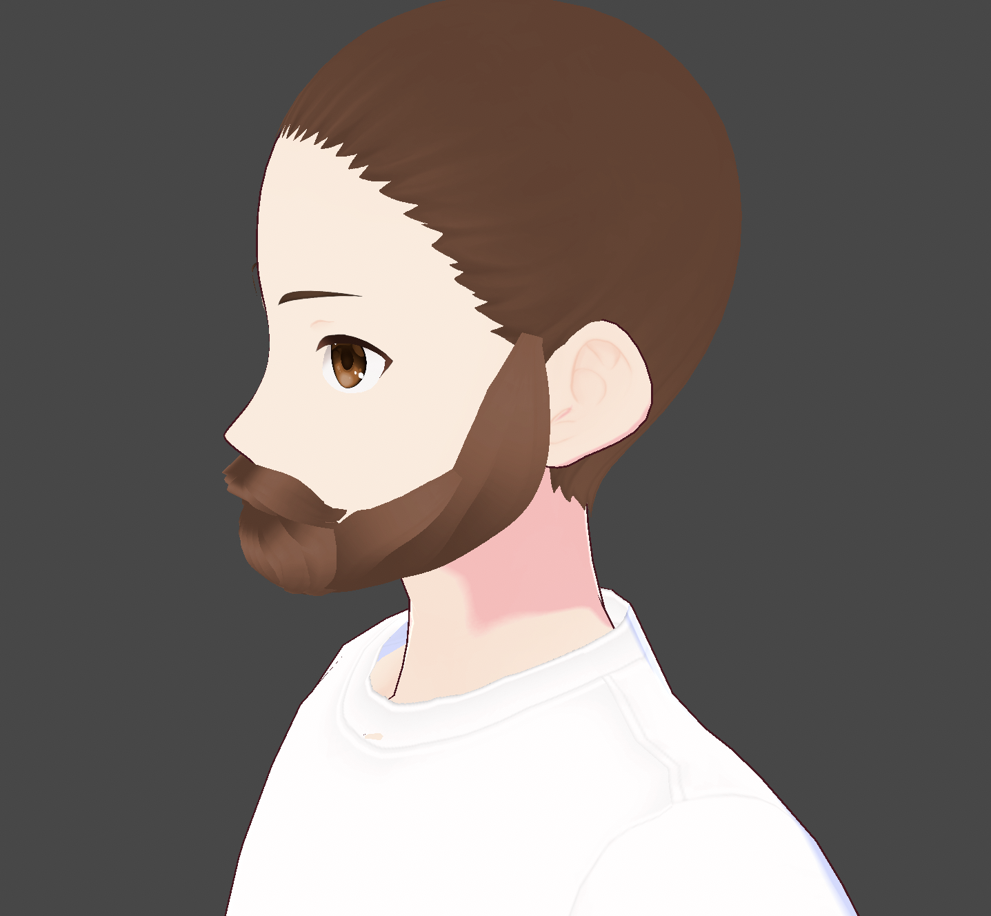 Vroid | Beard Preset | Full shaped Fluffy beard | VRoid 1.0 ...